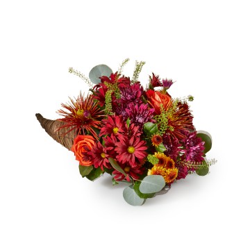 Autumn Herald Cornucopia :: Lafayette Florist