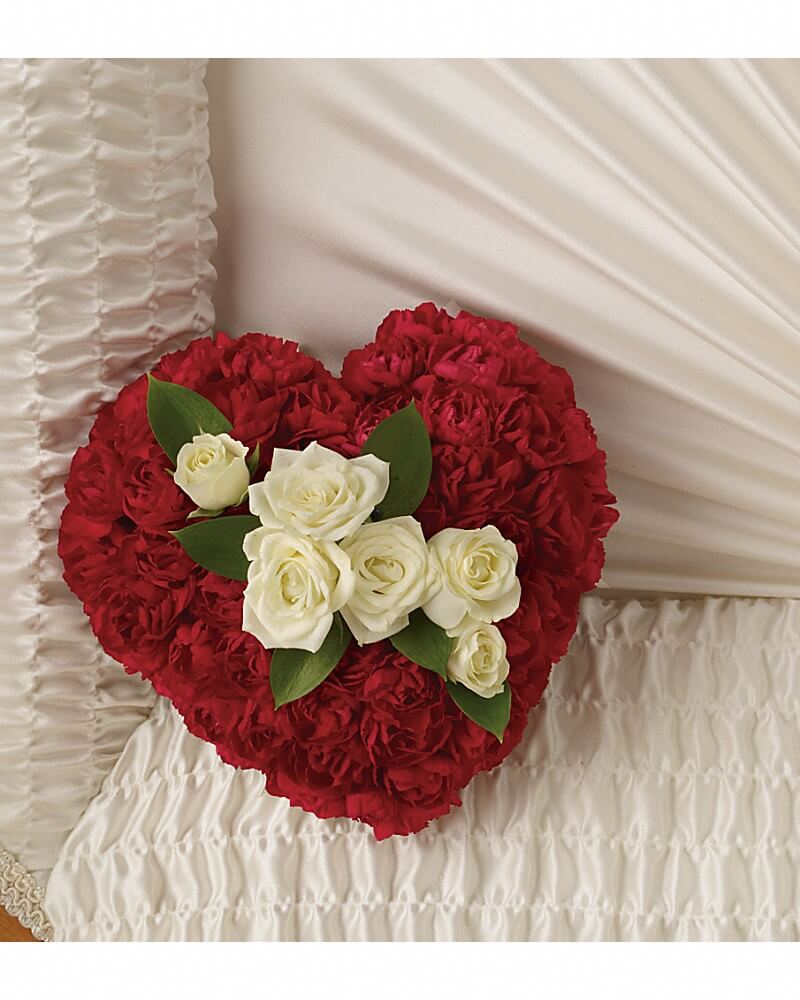 A Devoted Heart Casket Insert :: Lafayette Florist