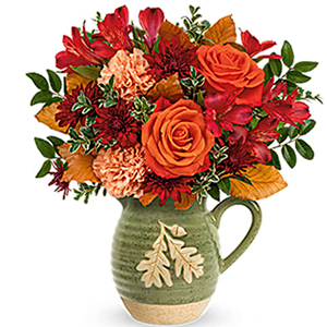 Autumn Acorn Pitcher :: Lafayette Florist